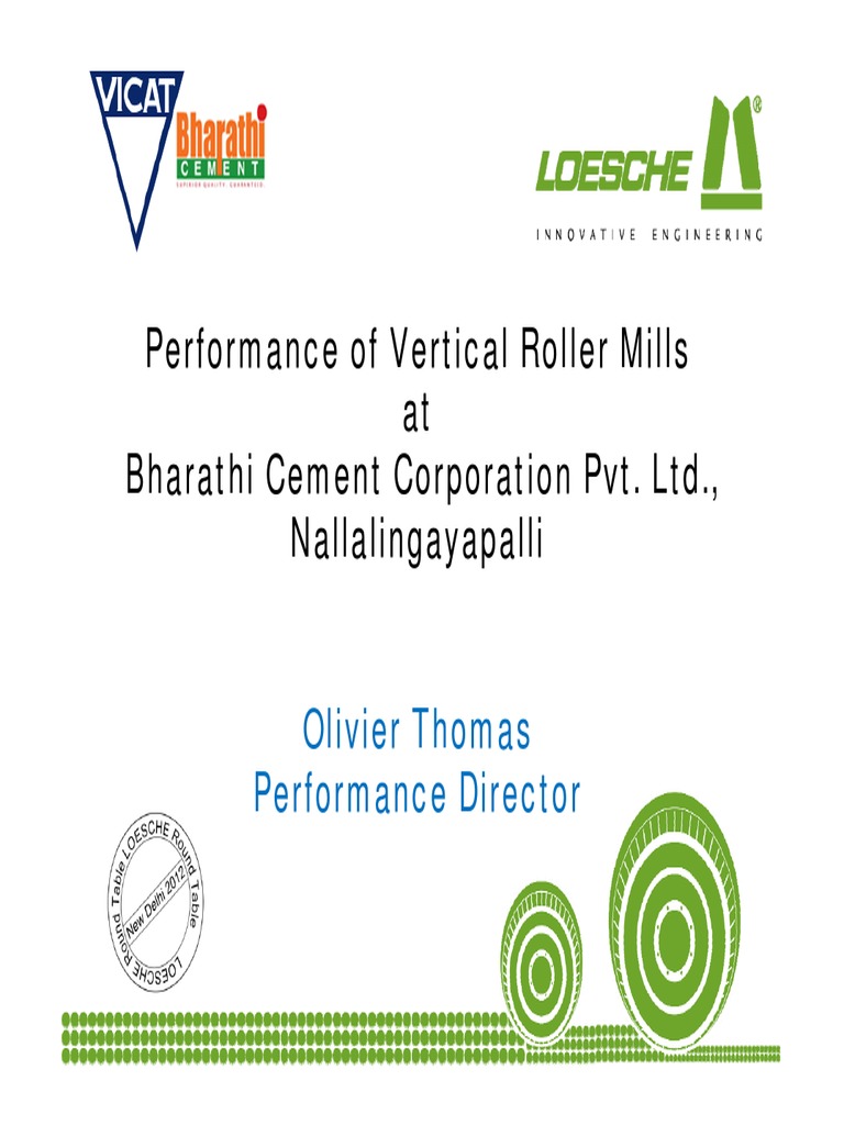 Loesche Round Table VICAT | PDF | Cement | Mill (Grinding)