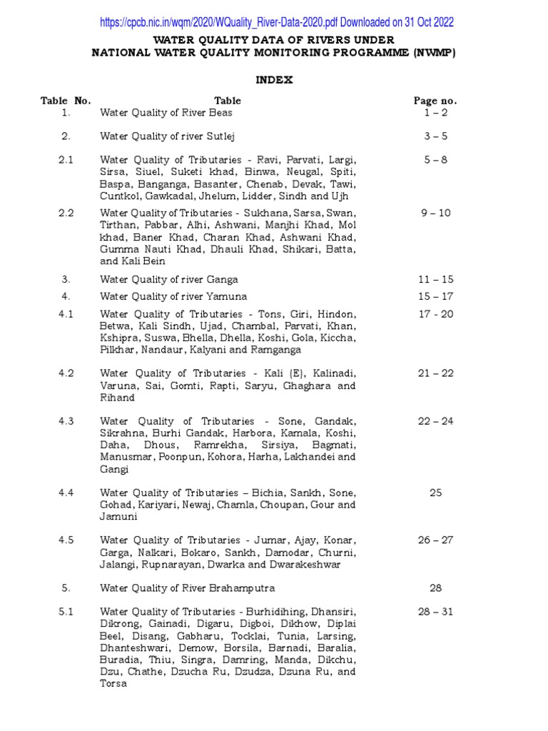 Chenab River Water Quality Report | PDF | Water Supply | Environmental ...