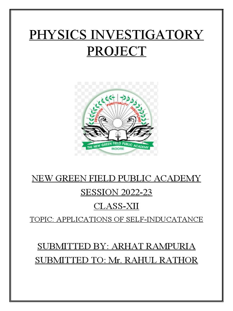Physics Investigatory Project 2.0 | PDF | Inductor | Transformer
