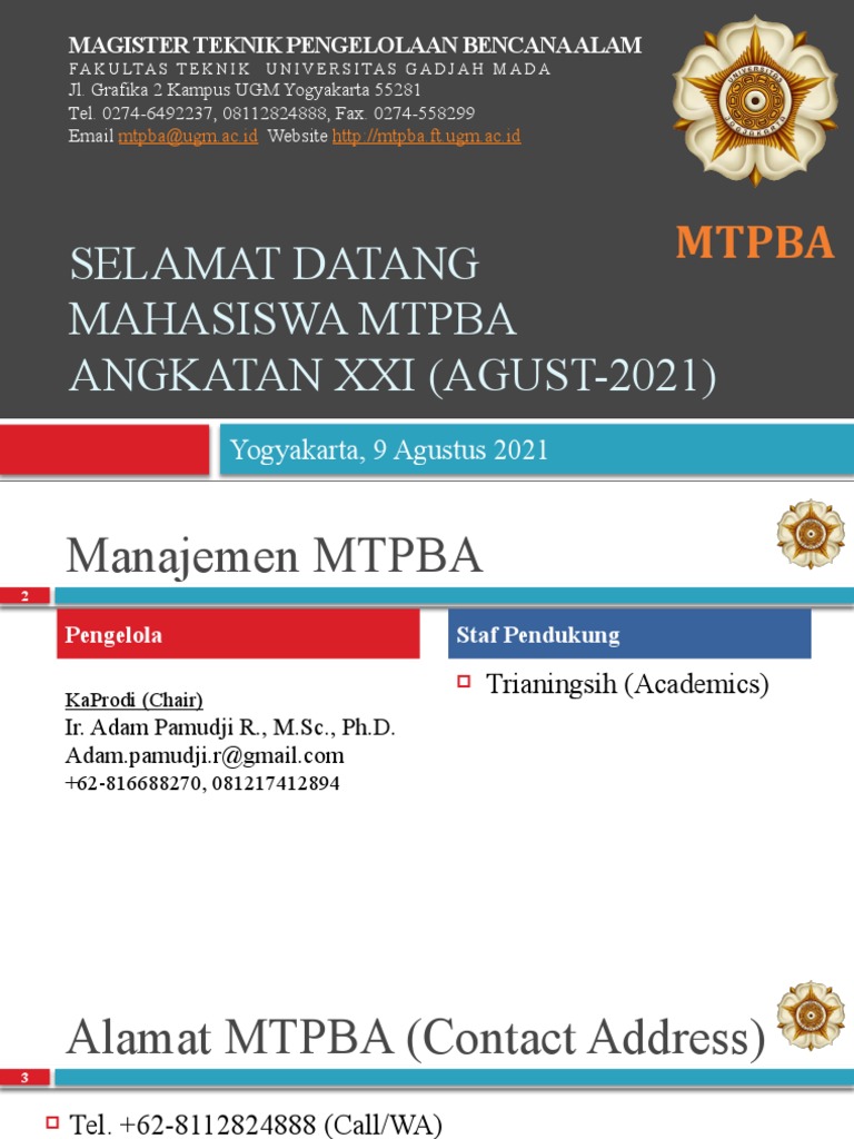 Pengenalan Prodi MTPBA MABA 2021 | PDF