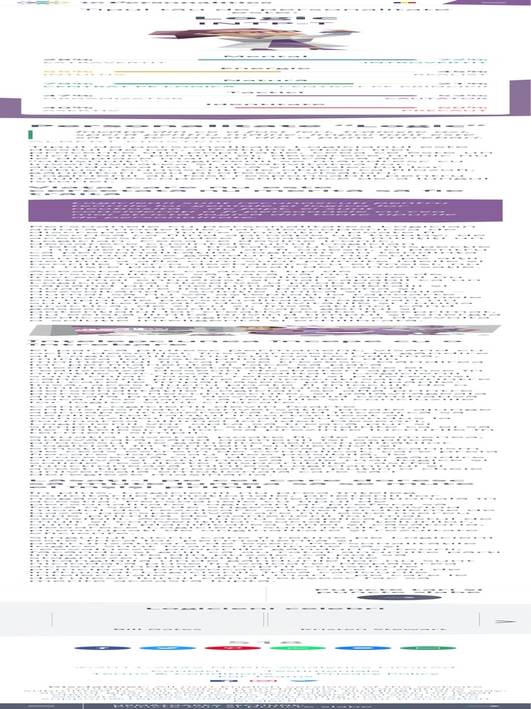 Personalitate "Logic" (INTP) 16personalities | PDF