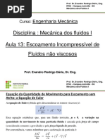 MecFlu I - Aula 10 - Análise Diferencial de Volume de Controle - Bernoulli | PDF