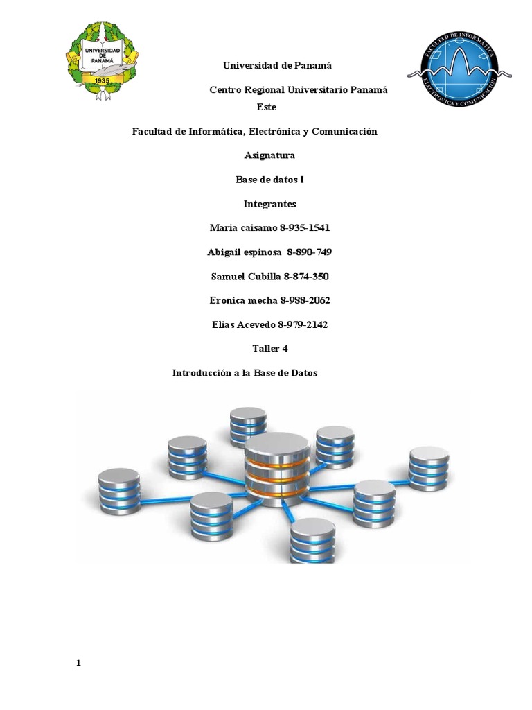 Taller de Base de Datos | PDF | Mi sql | Bases de datos
