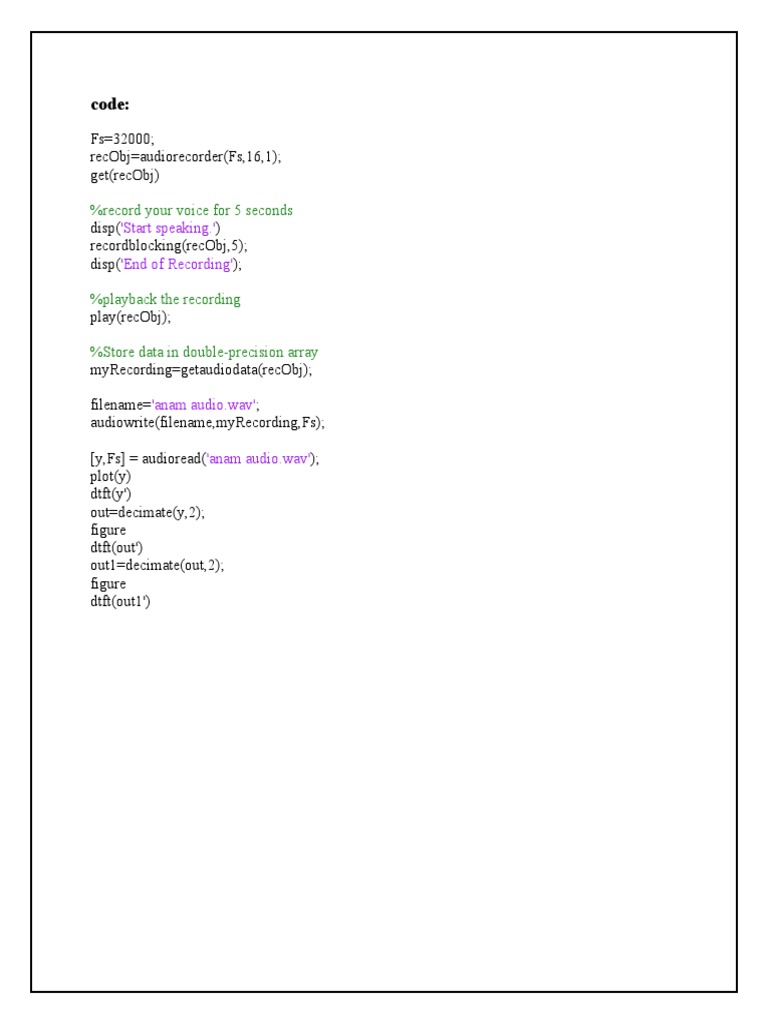 DSP Lab Report 8 | PDF