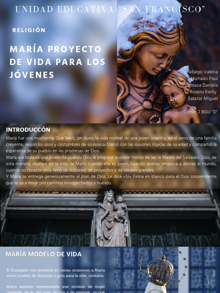 María: Modelo de Vida para Jóvenes | PDF | María, madre de Jesús | Dios