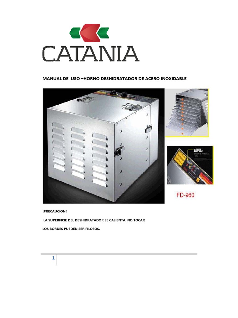 93cd2amanual De Horno Deshidratador Pdf Alimentos Carne