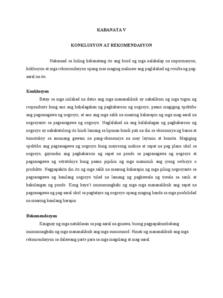 Kabanata V | PDF