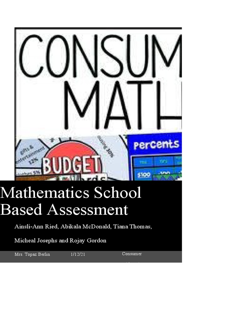 Math SBA | PDF | Supermarket | Pancake