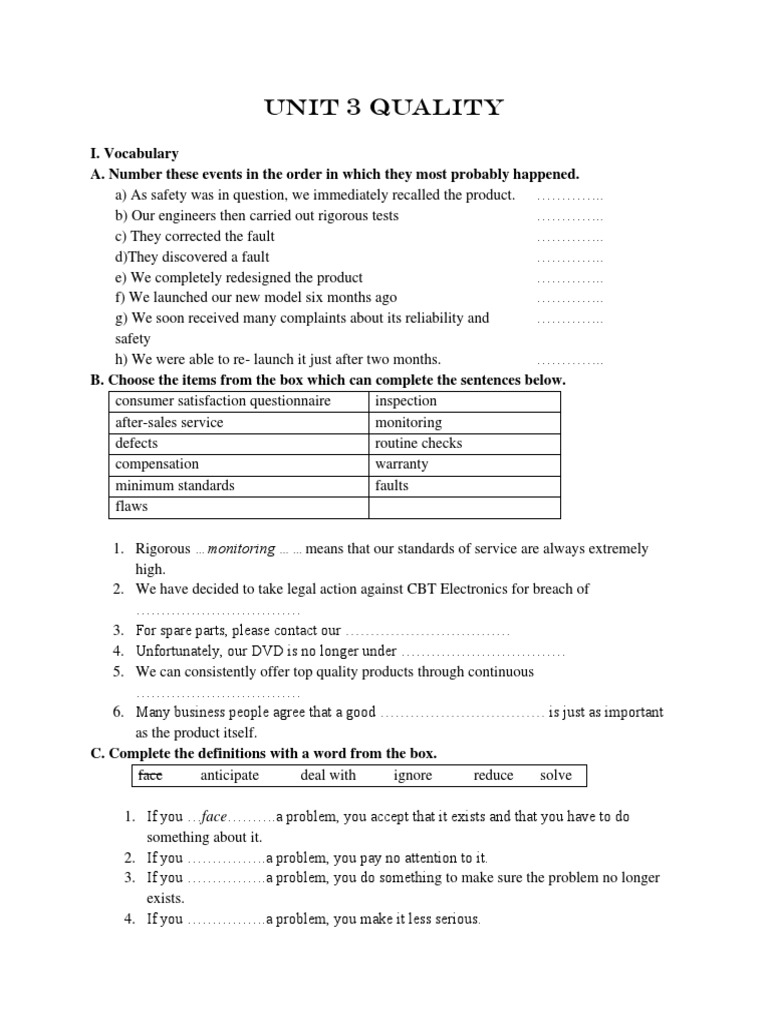 Unit 3 Quality WB | PDF | Reliability Engineering