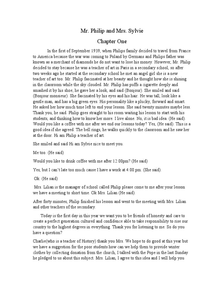 MR Filip and Mrs Sylvie | PDF