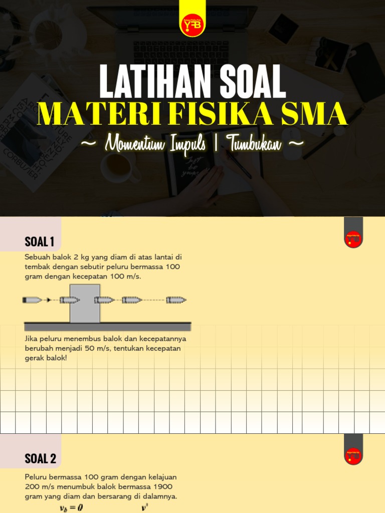 Latihan Soal - Momentum Linier Dan Impuls | PDF