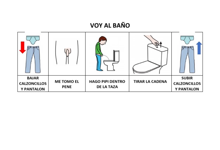 Secuencia Baño Pipi 5 Pasos | PDF