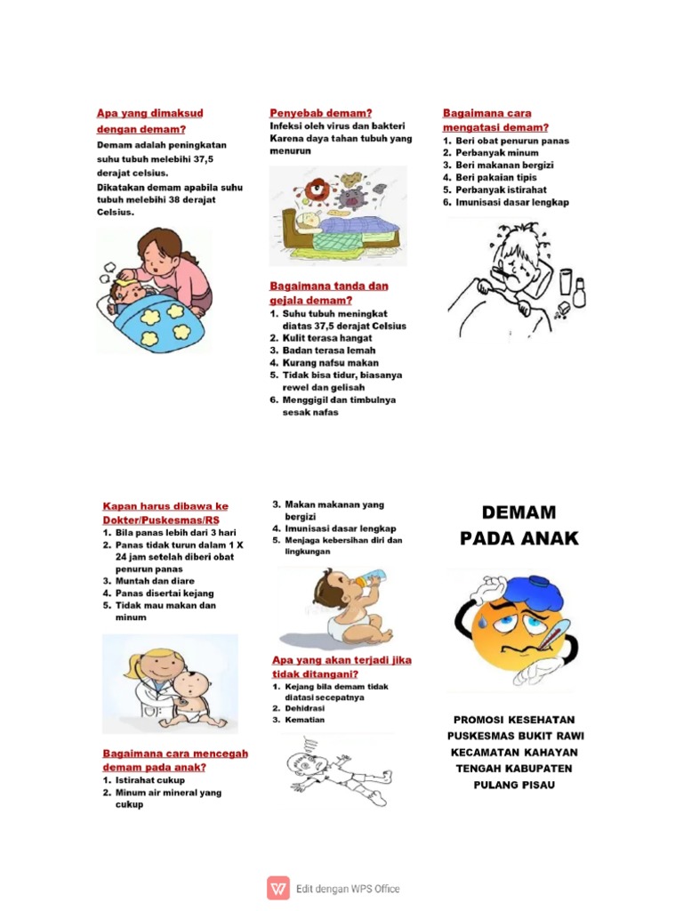Leaflet Demam Anak | PDF