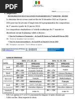 Fiche Cursus Scolaire 2024 | PDF