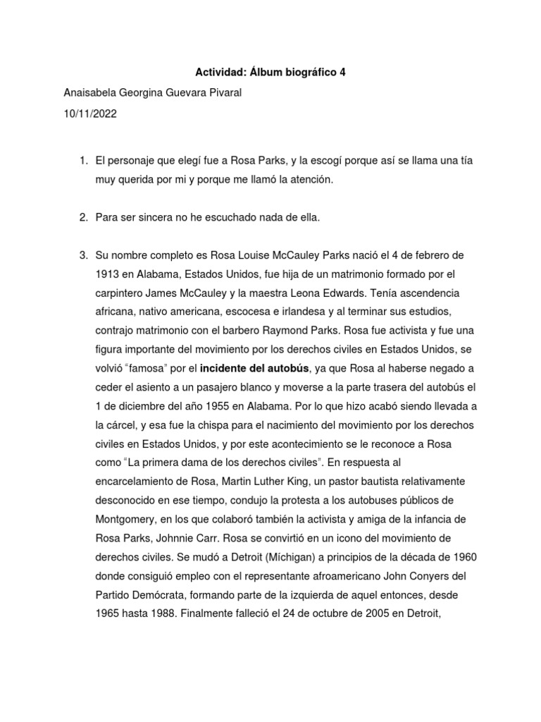 Álbum Biográfico U4 | PDF