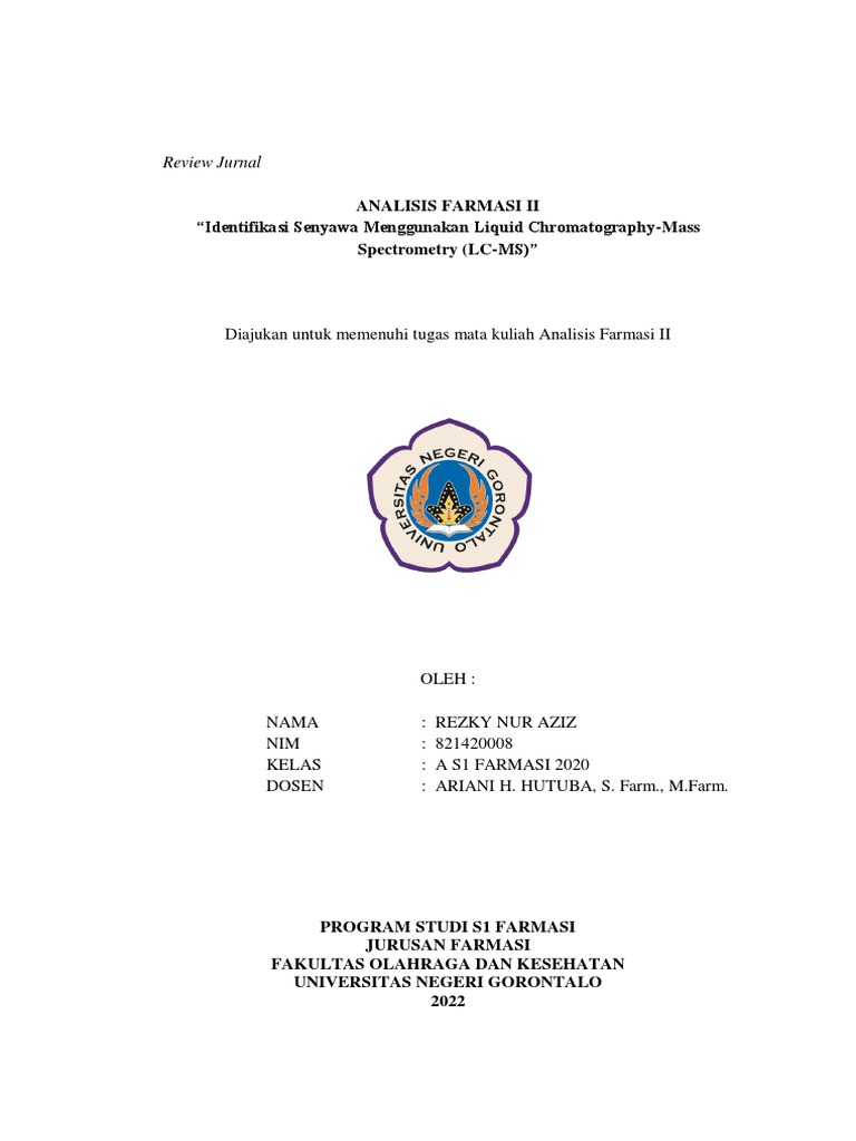 Rezky Nur Aziz (LC-MS) | PDF
