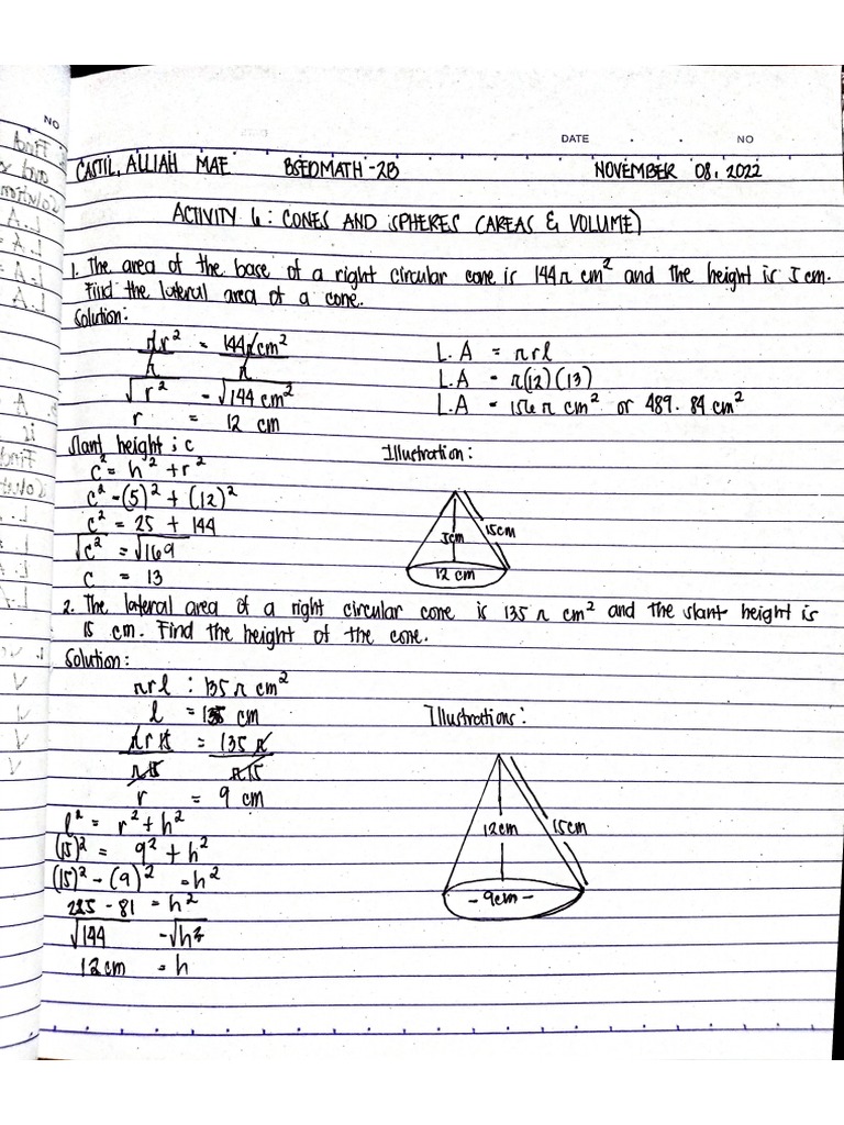 Castil, Alliah Mae Bsed Math 2B - Activity 6-2 | PDF