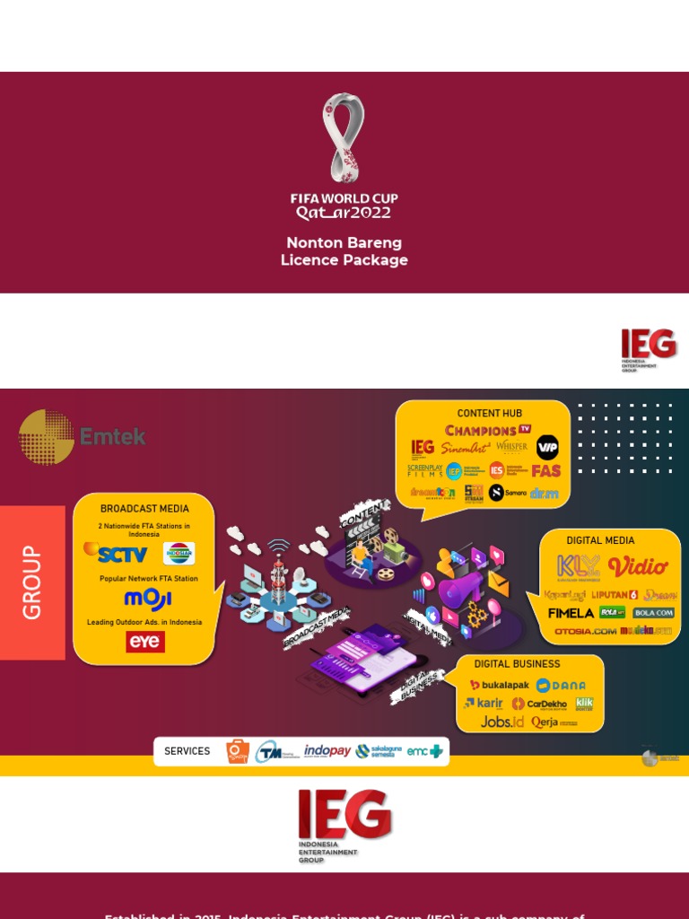 IEG FIFA World Cup 2022 License Package | PDF | Pay Television ...