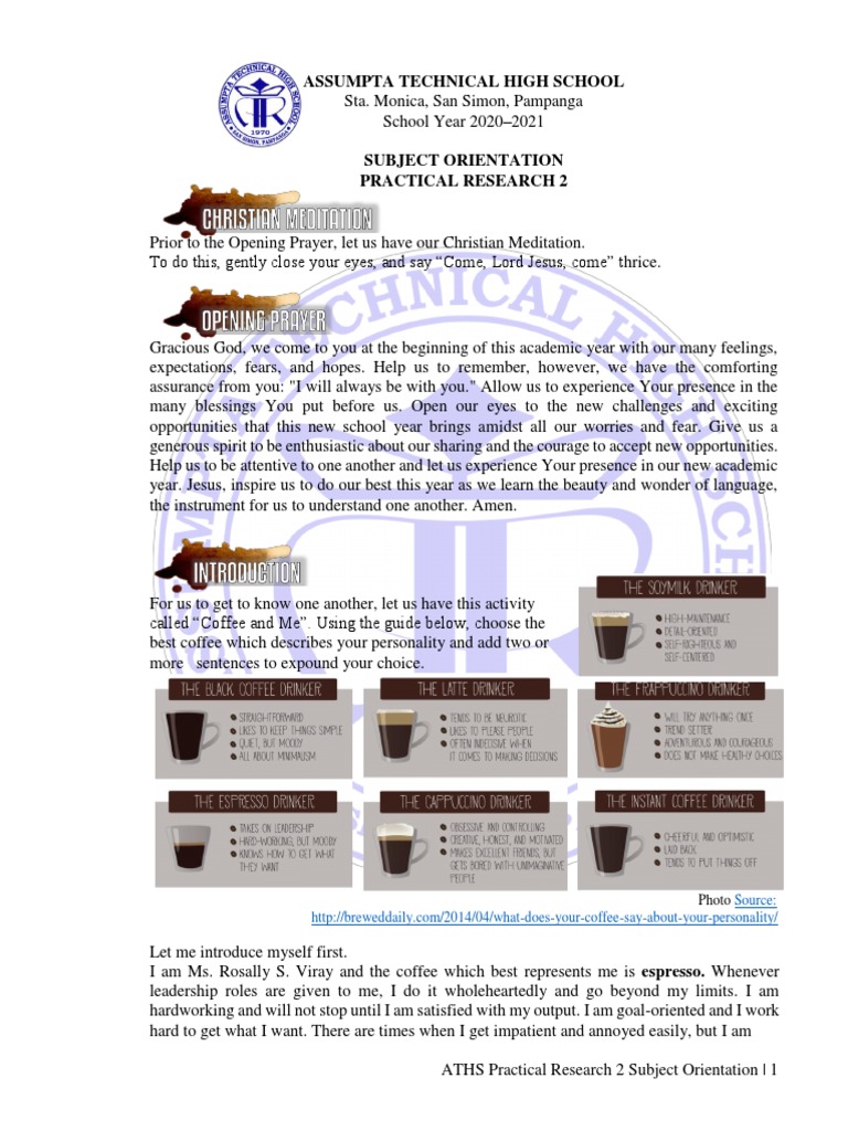 PR2 Subject Orientation Final | PDF | Learning | Teachers