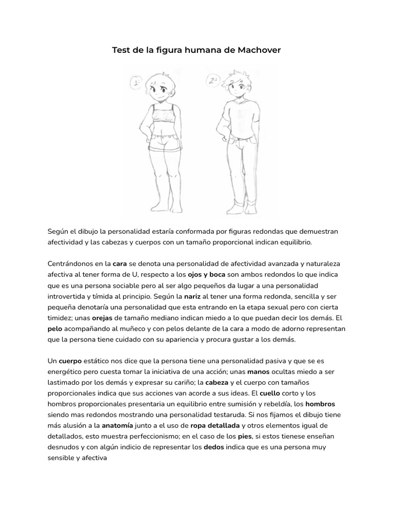 Análisis del Test de Machover | PDF