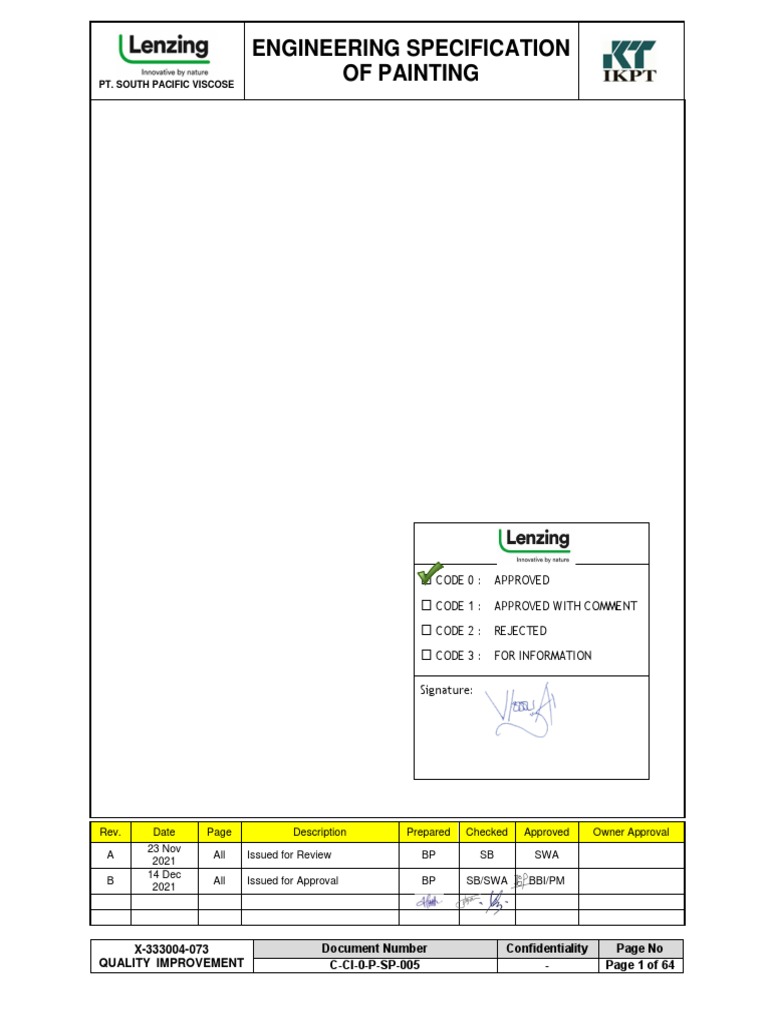 Painting Engineering Specs Guide | PDF | Pipe (Fluid Conveyance ...