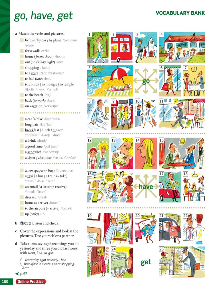 1.verb Phrases - Go-Have-Get | PDF