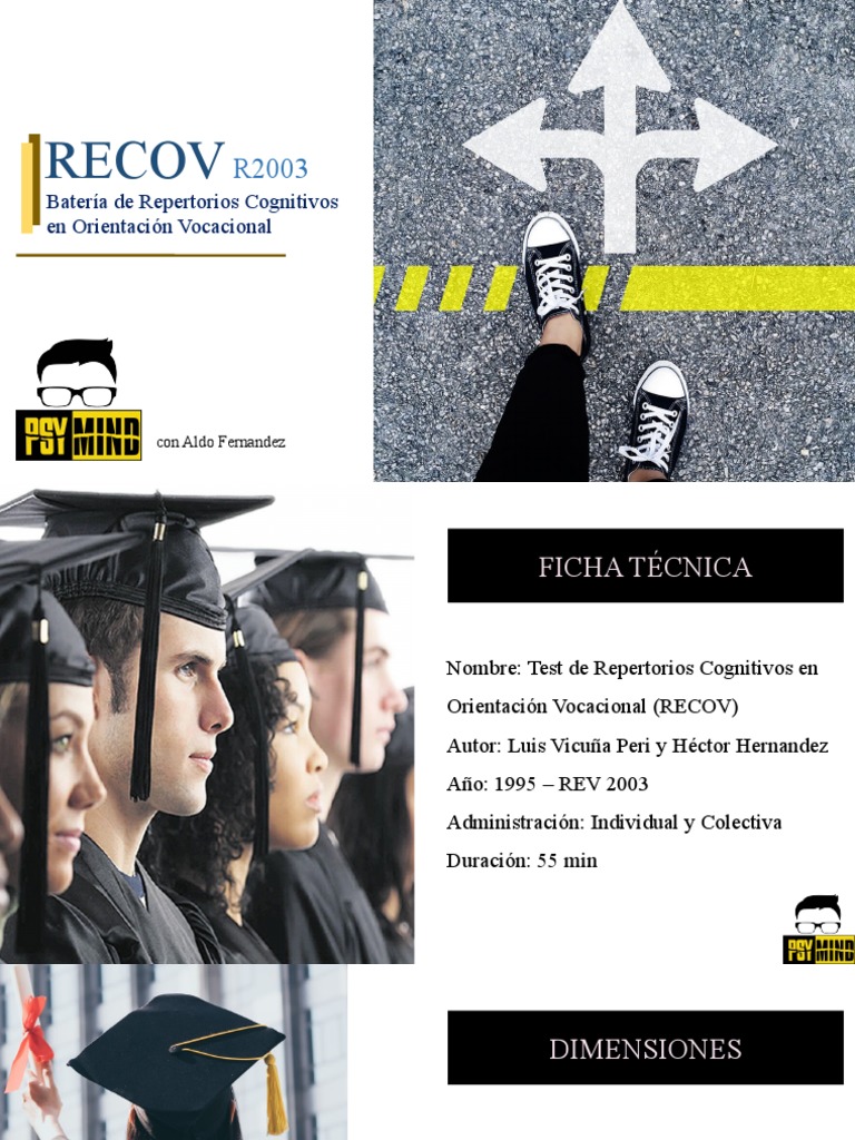 Test RECOV R2003: Orientación Vocacional | PDF | Estudios de idiomas ...