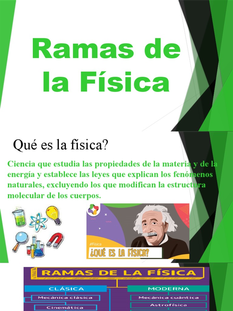 Ramas Principales de la Física | PDF | Ciencia y matemáticas