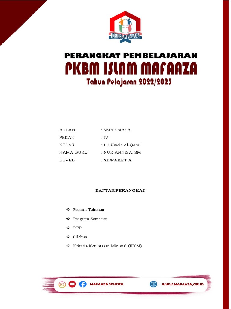 Sampul RPP Word | PDF