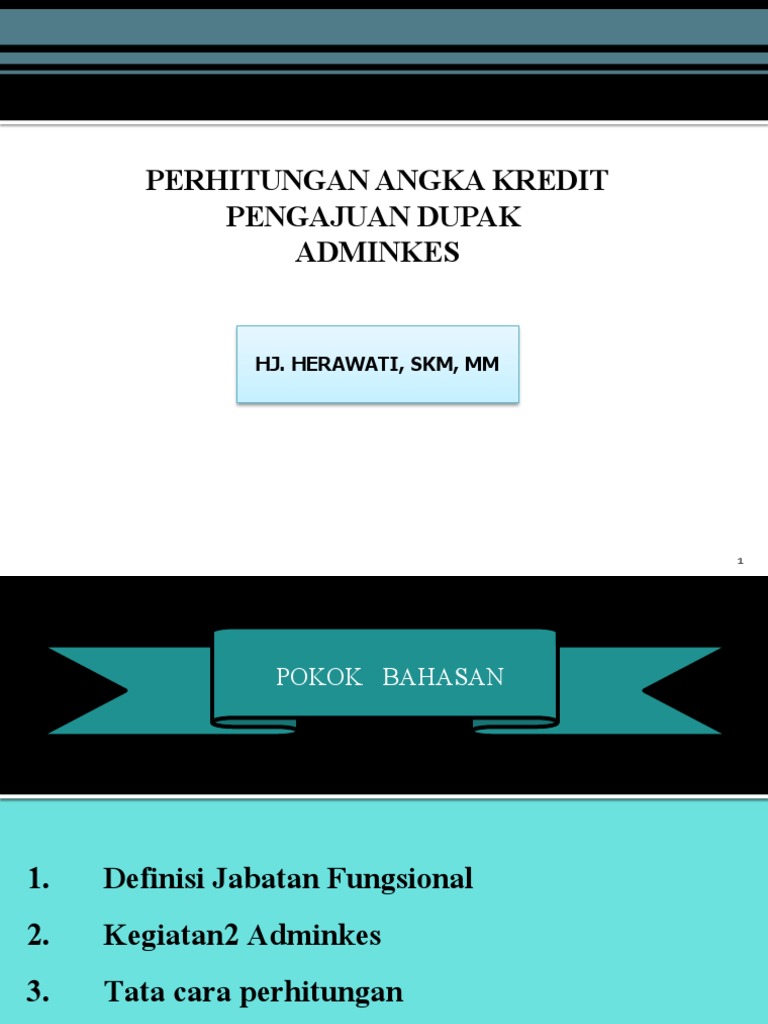 DUPAK ADMINKES BARU-Herawati | PDF