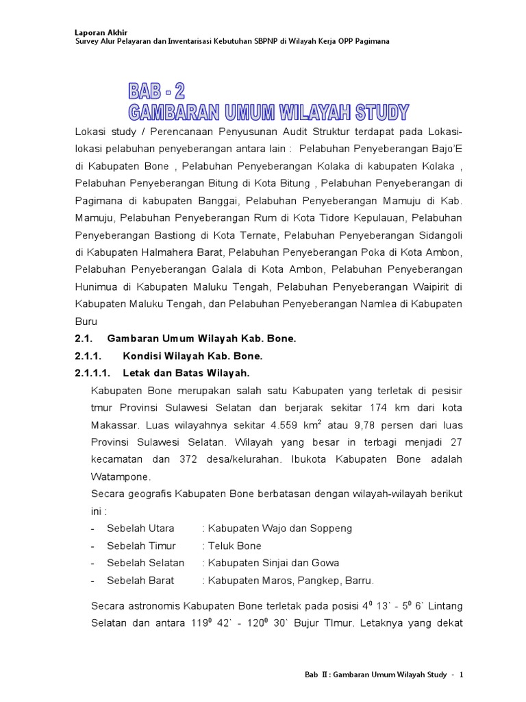 Bab-2 Gambaran Umum Wilayah | PDF