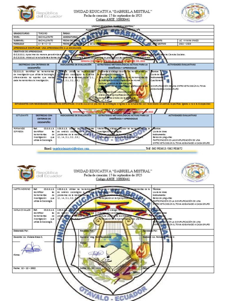 Sociologia Tercero Bgu P2-S5 | PDF | Sociología | Aprendizaje
