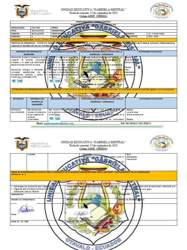Historia Segundo Bgu P2 - S5 | PDF | imperio Romano | Edades medias