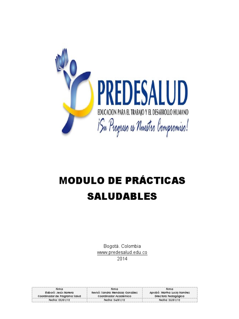 Modulo Practicas Saludables 2014 | PDF | Amianto | Seguridad y salud ocupacional