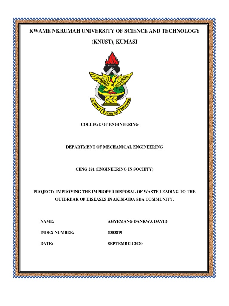 Oheneba David - Project | Download Free PDF | Waste | Waste Management