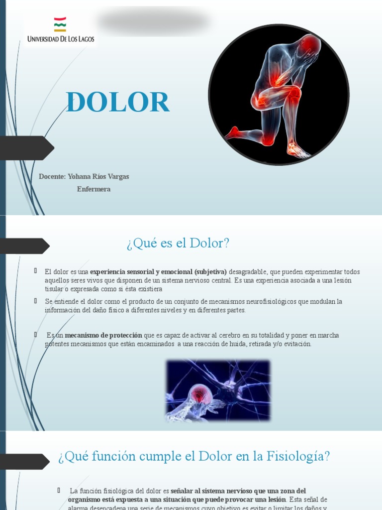 Clase Sobre El Dolor | PDF | Dolor | Causas de la muerte