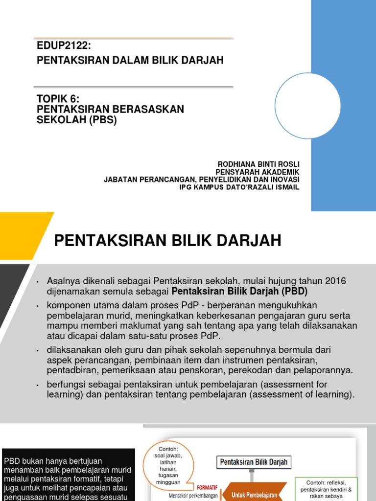 Topik 6 Pelaksanaan PBD | PDF