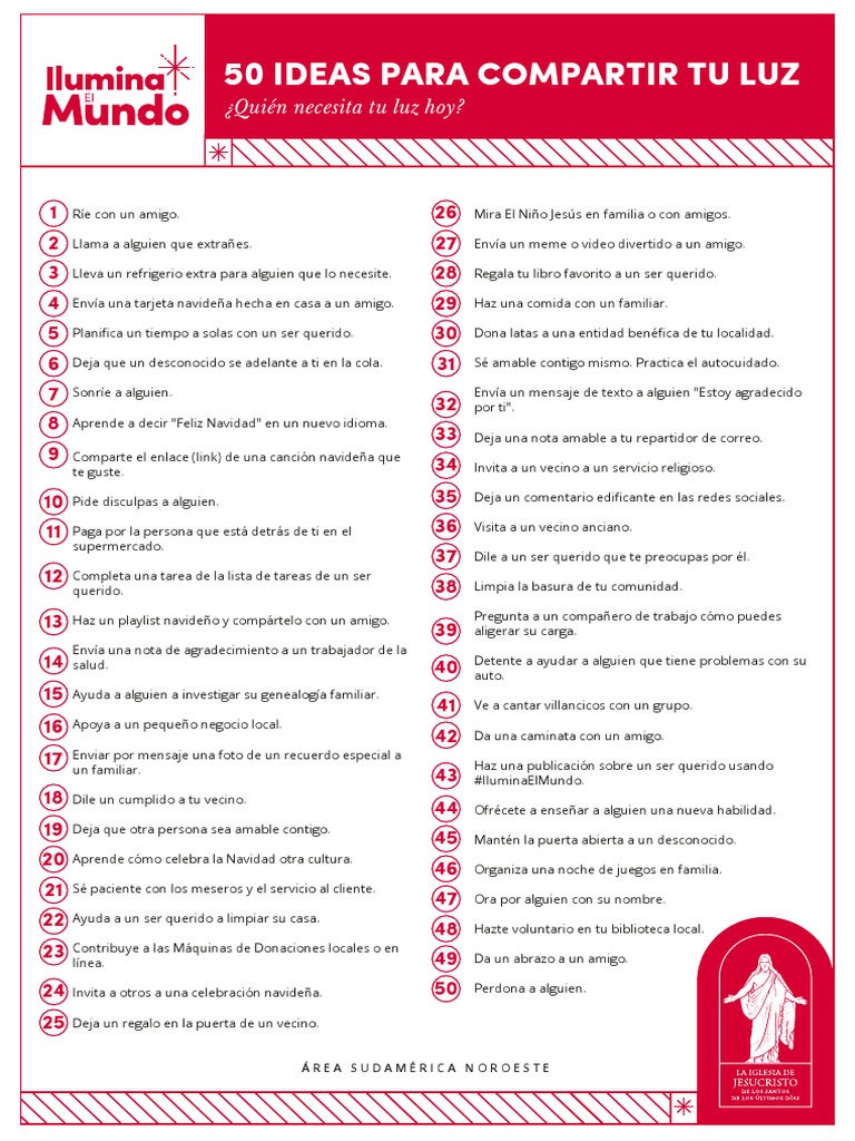 50 Ideas para Compartir Tu Luz | PDF | Navidad
