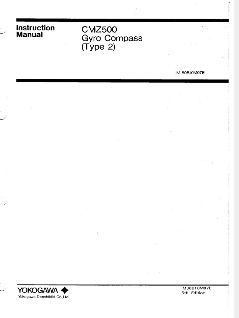 Dokumen - Tips - Instruction Manual cmz500 Gyrocompass Type 2 | PDF | Navigation | Physical ...