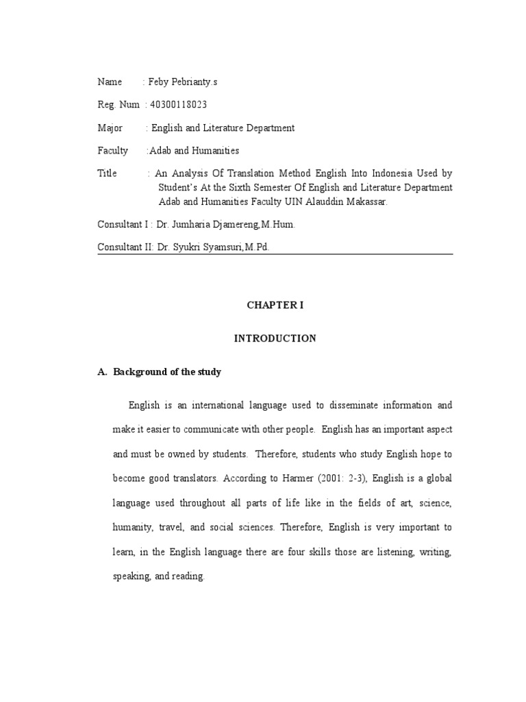 PROPOSAL Feby | PDF | Translations | Idiom