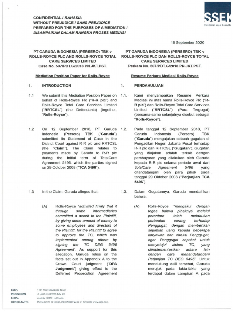 Resume Perkara Mediasi Perkara 507 | PDF