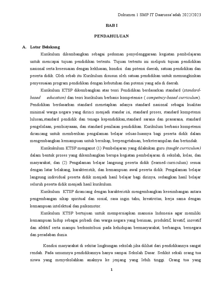 Contoh Document 1 Untuk SMP | PDF