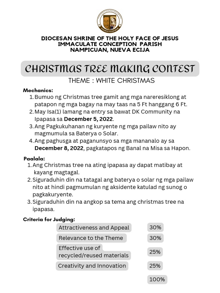 Christmas Tree Making - Mechanics and Criteria | PDF