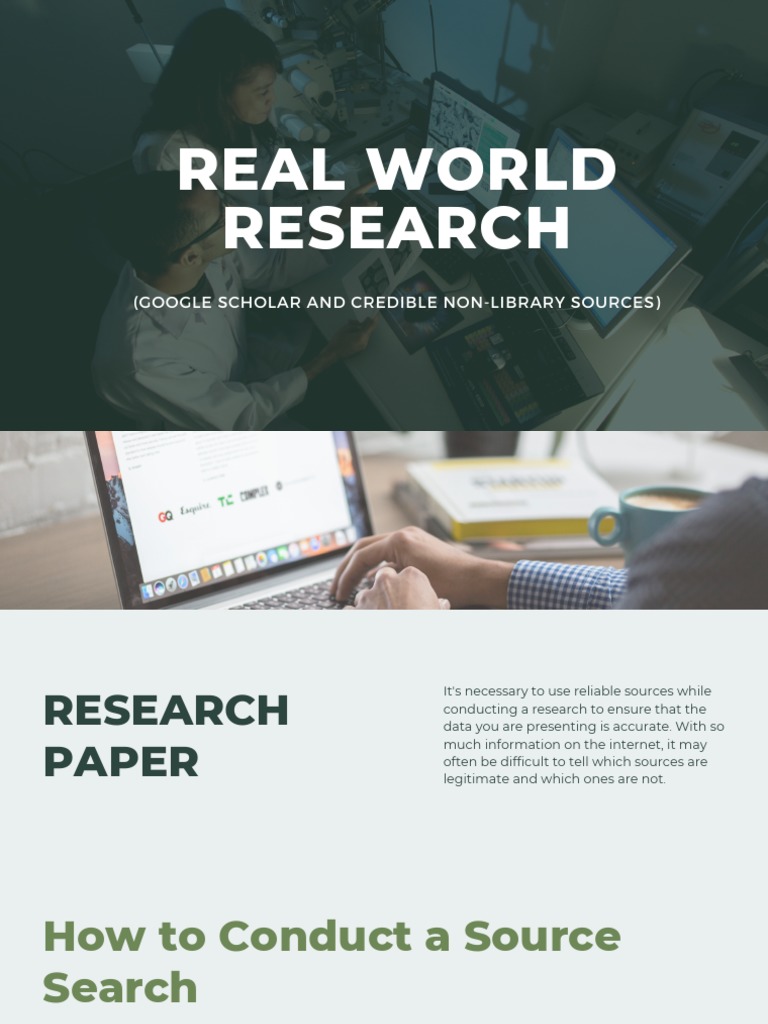 Group 5 - Real World Research | PDF | Communication | Science