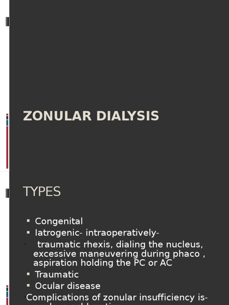 Zonular Dialysis | PDF | Home & Garden | Wellness