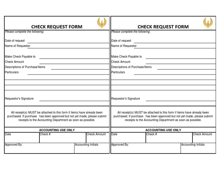 check request form | PDF