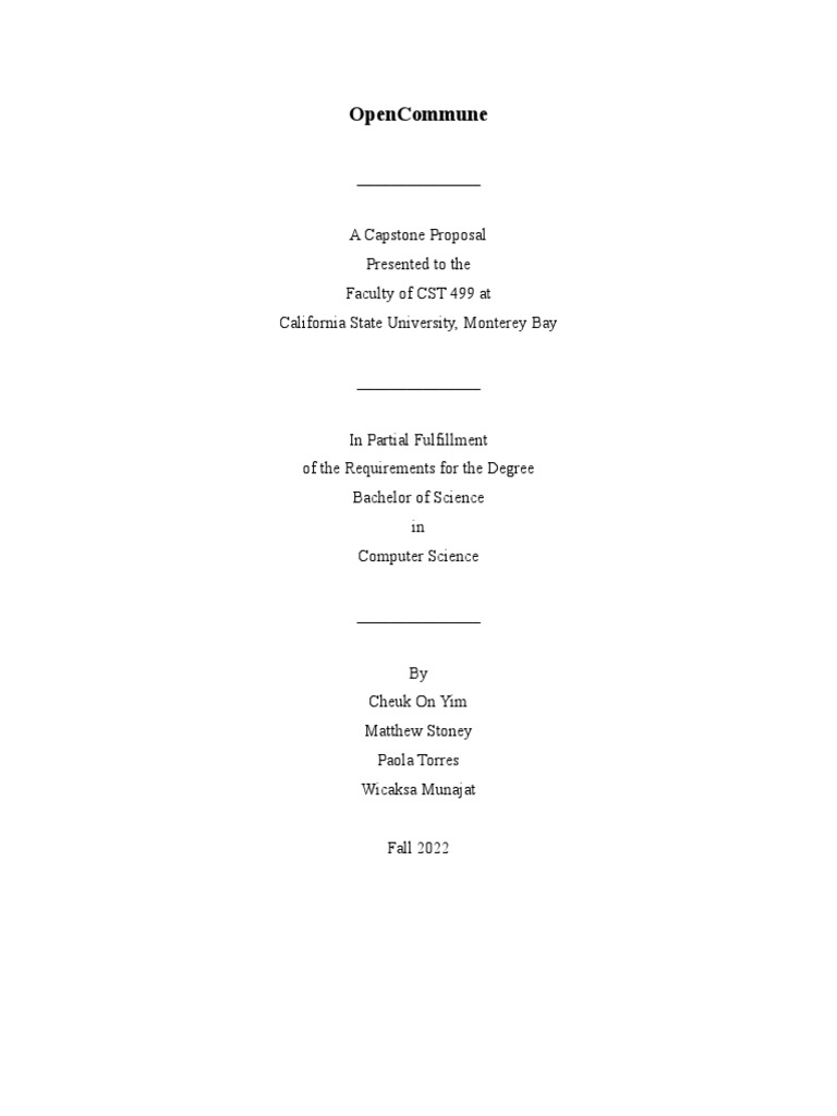 Capstone Proposal | Download Free PDF | Privacy | Reuse