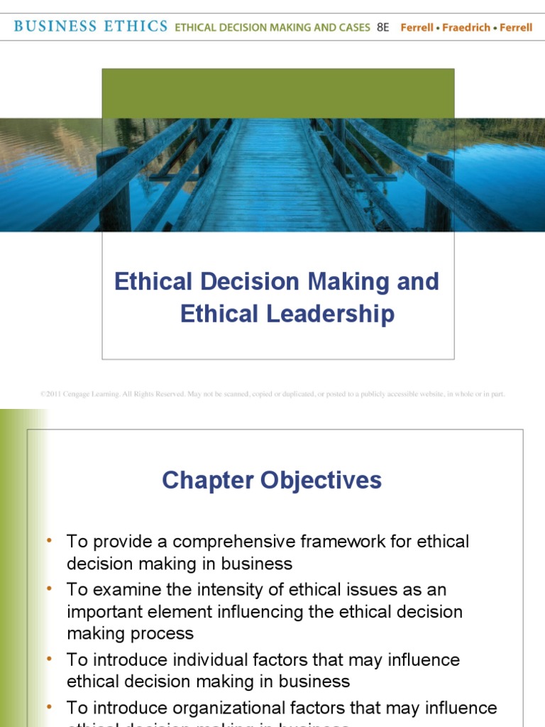 Ethical Decision Making and Leadership Framework | PDF | Leadership ...