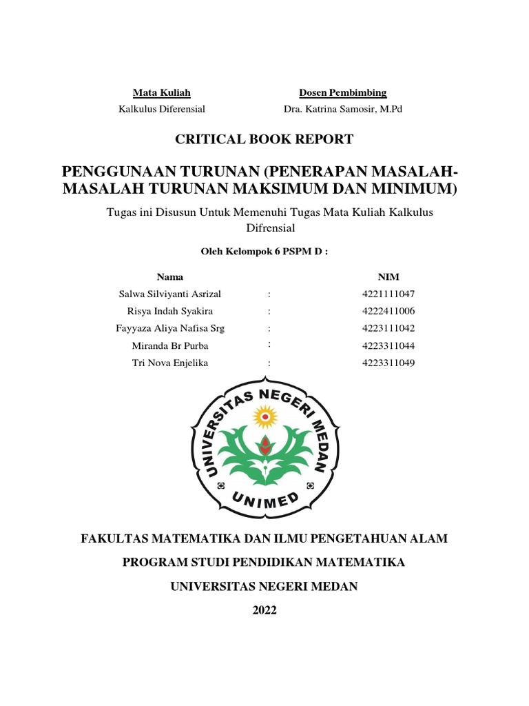 Penerapan Turunan dalam Kalkulus | PDF