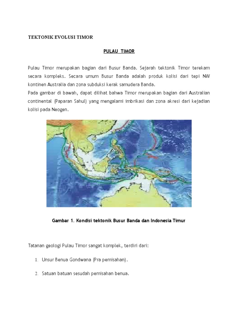 Tektonik Evolusi Timor | PDF
